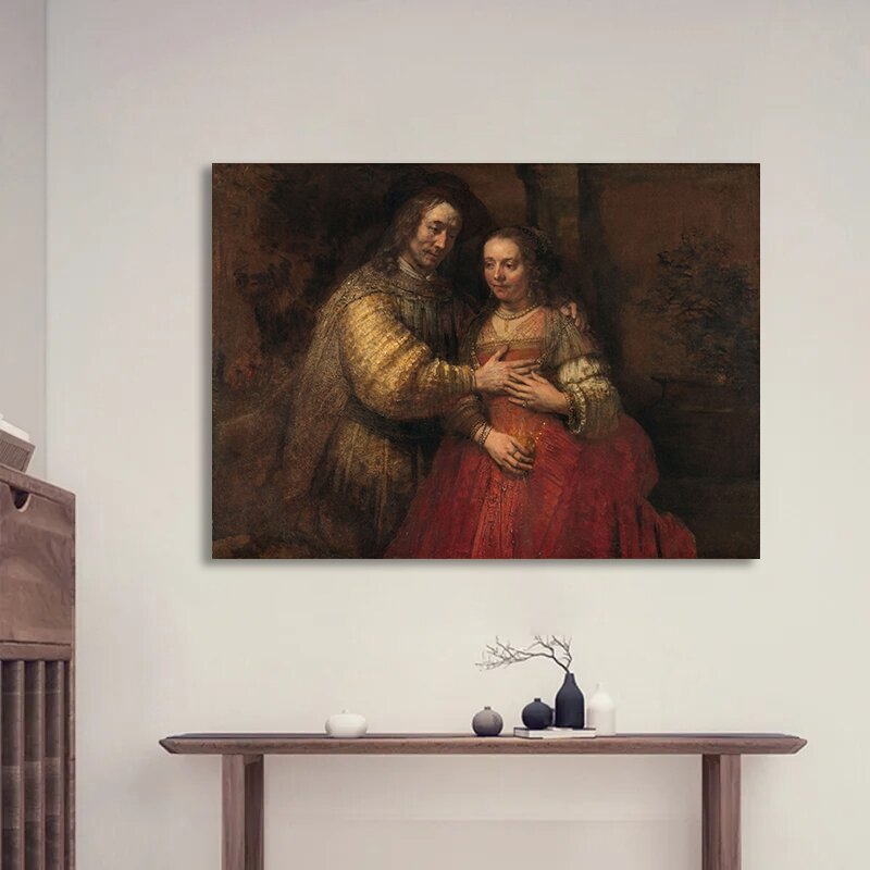 Картина / репродукция, Рембрандт "Еврейская невеста", 60х80 см.