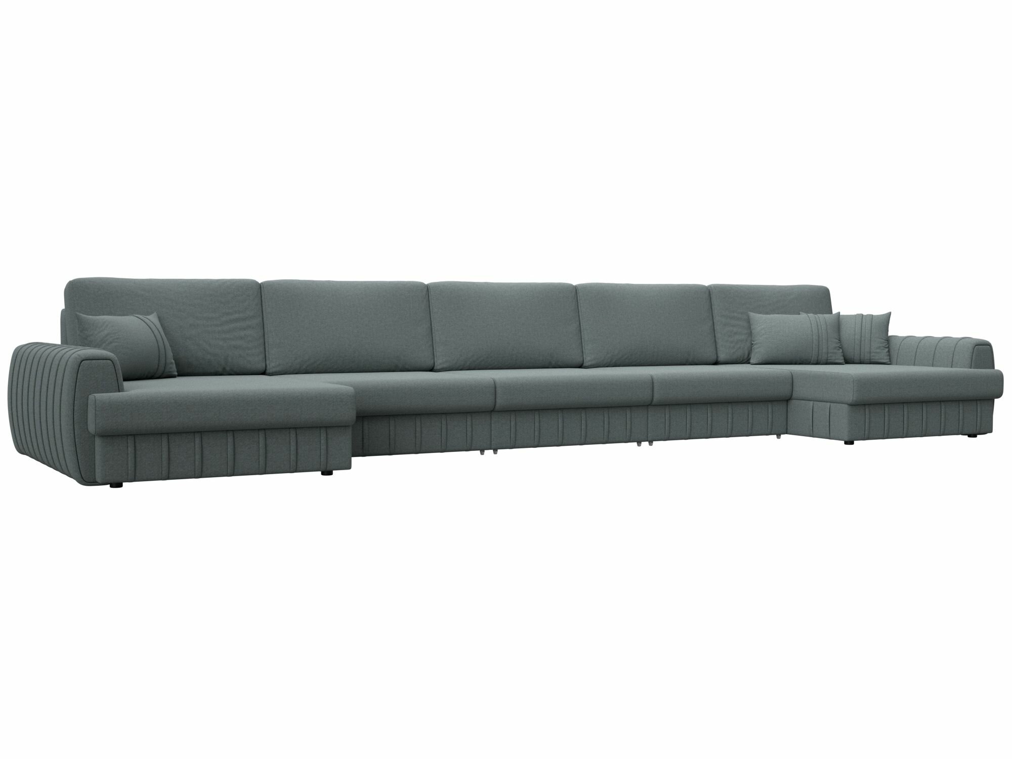 Диван П-образный Флоу НПБ МегаЛонг, Рогожка