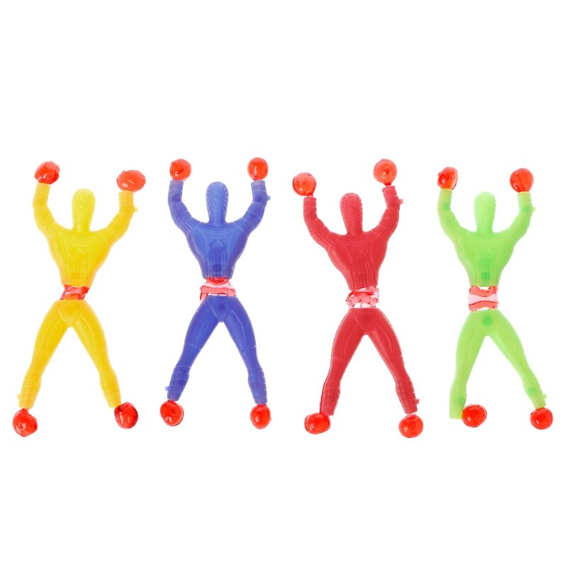 Липкий Эластичный Мужчина Забавная Эластичная Детская Игрушка Для Скалолазания По Стене Фигурка Парня Новинка Эластичная Липкая Игрушка для Подростков Студентов