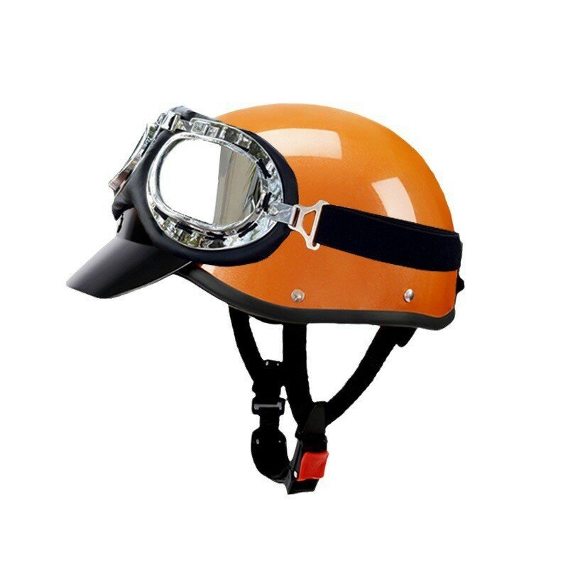 Винтажный шлем Harley с сертификацией 3C, электрический велосипед, мотоцикл, интернет-знаменитость, полушлем, для езды в четыре сезона, защитная шляпа для мужчин и женщин, лето