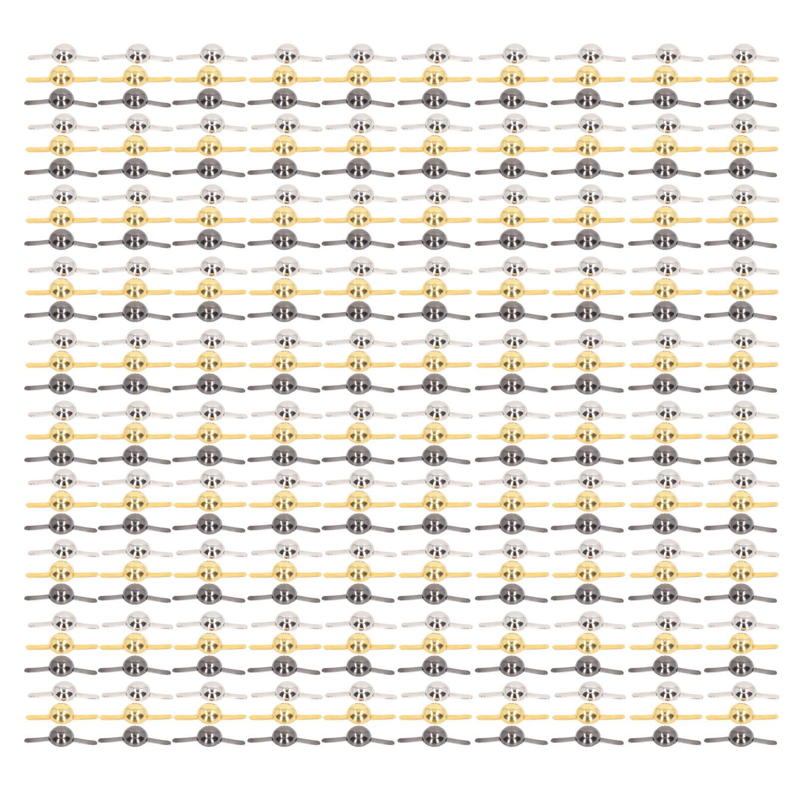 300 шт. 10 мм мини-гвоздиков, серебряные, золотые, серебристо-серые, круглые, латунные, металлические, бумажные застежки-гвоздики для самостоятельного изготовления поделок и скрапбукинга