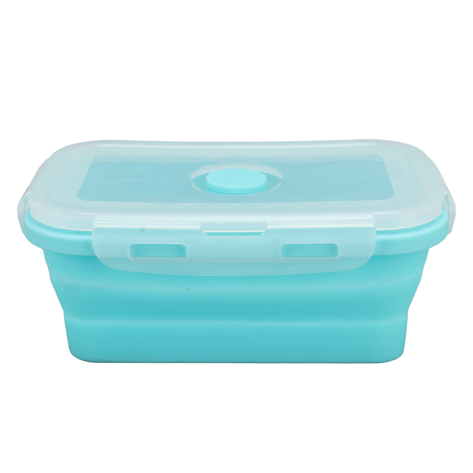 Свертывающийся Контейнер: Силиконовый Складной Контейнер для Еды с Прозрачной Крышкой - Удобный для Микроволновки и Посудомоечной Машины Безопасный Контейнер для Обеда и Путешествий