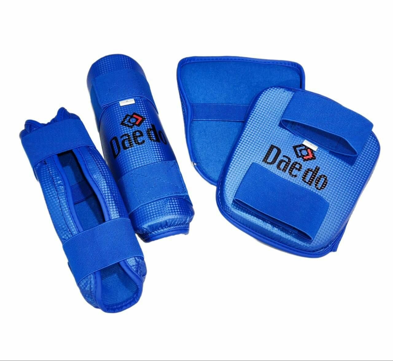Щитки для тхэквондо Dae doo blue size L защита голени и рук
