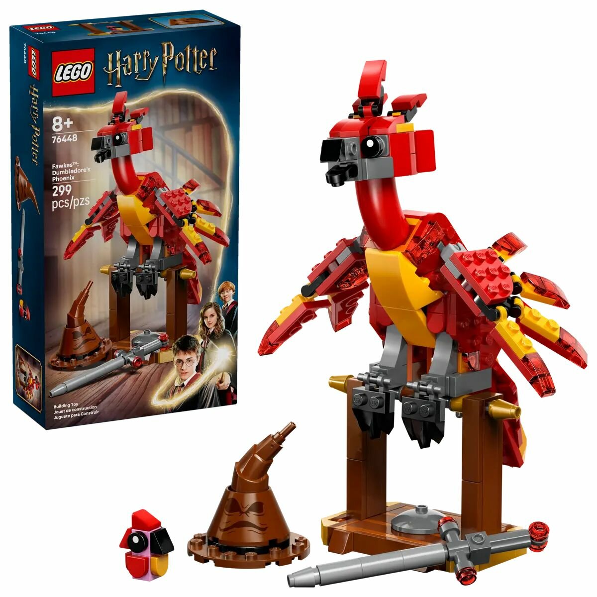 76448 Пластиковый Конструктор Lego Harry Potter 76448 Fawkes: Dumbledore's Phoenix Феникс Дамблдора