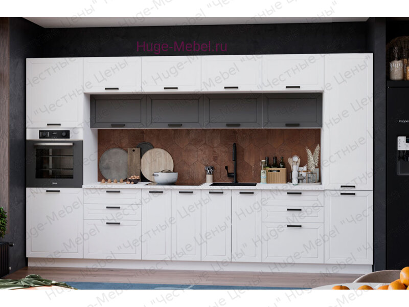 Кухня 3.4 метра "Альфа" Huge Mebel . Ширина 3400. Кухонные гарнитуры