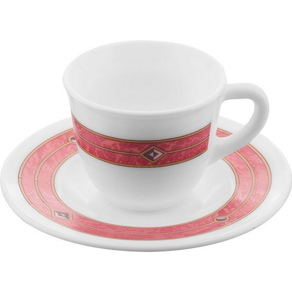 Набор кофейных пар «Корал» [6шт] (Bormioli Rocco, страна Италия)