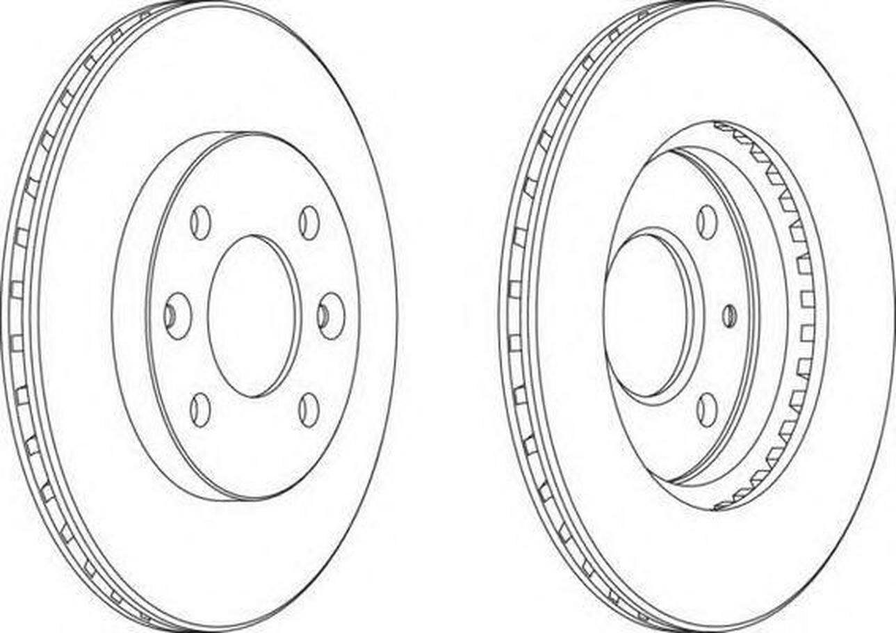 Тормозной диск для автомобилей Ferodo DDF158 (запчасти и комплектующие)