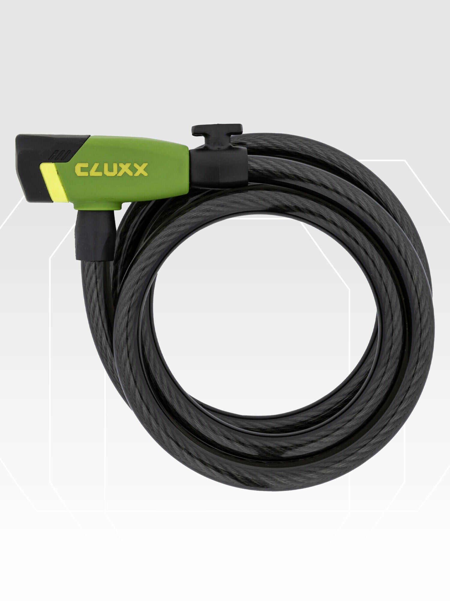 Замок велосипедный CLUXX Gardia 1200K Green/Black (см:100)