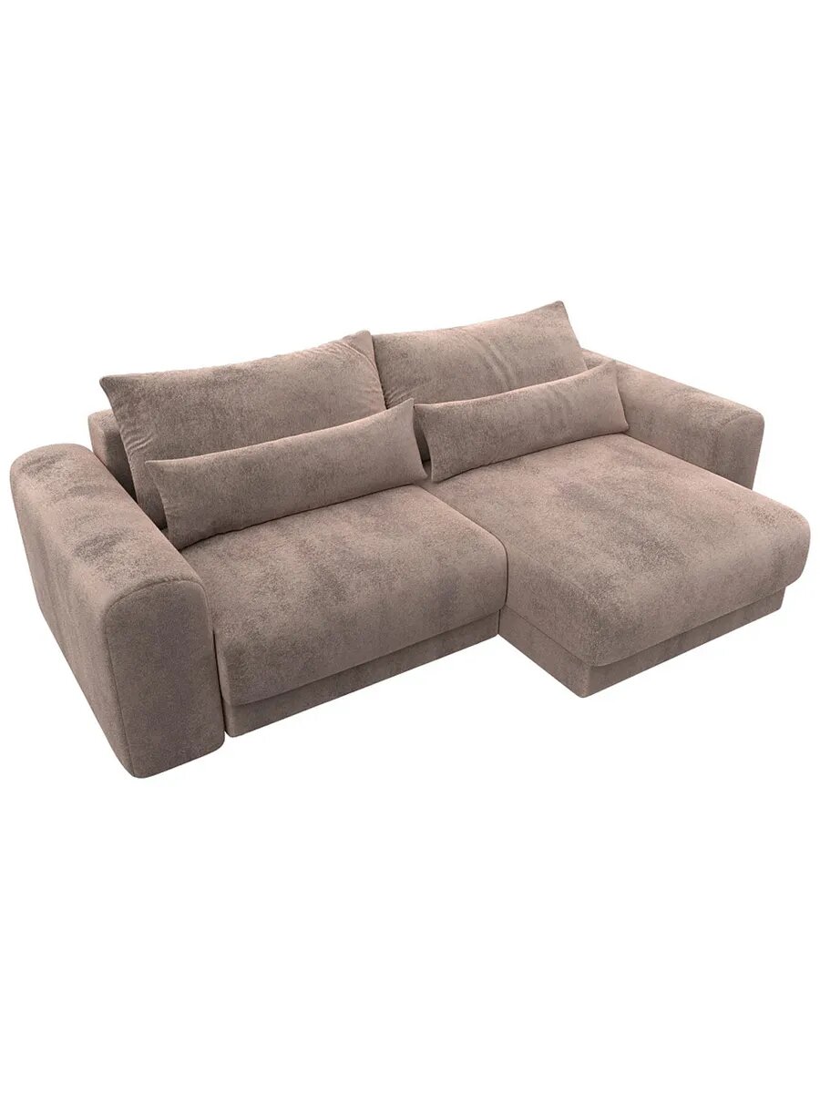 Диван с универсальным углом Крокус со спальным местом 140х200 см, пружинный матрас, ящик для белья, велюр