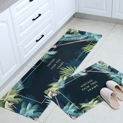 RULDGEE водонепроницаемый антискользящий ПВХ ковёр, 45x75cm and 45x120cm, Серый