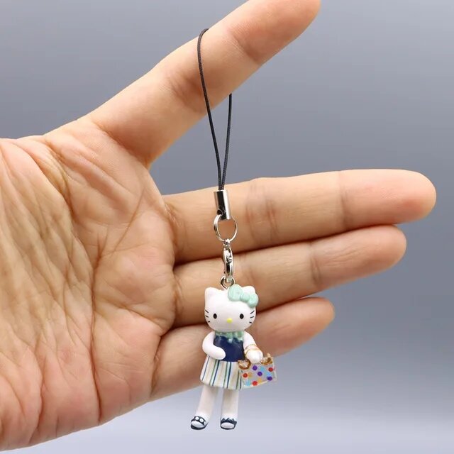 Милый кулон в виде игрушки Hello Kitty, симпатичный чехол для телефона с кошкой, декоративный кулон для ожерелья, милые женские аксессуары, оптовая продажа подарков к праздникам.