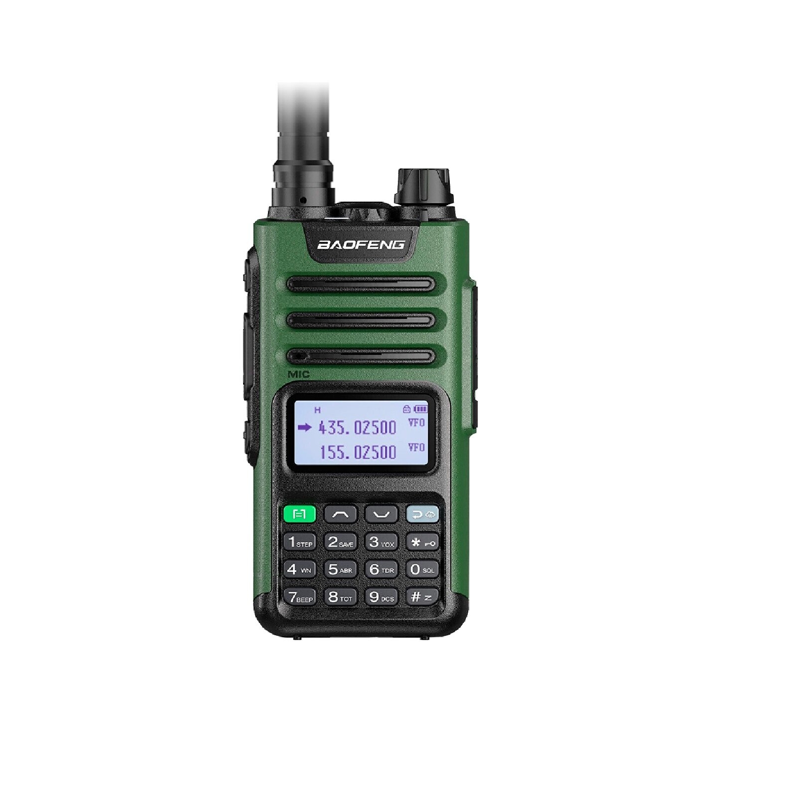 Портативная рация Baofeng UV13 PRO V2 Green (M-13 PRO), 10 Вт, 1800 мАч