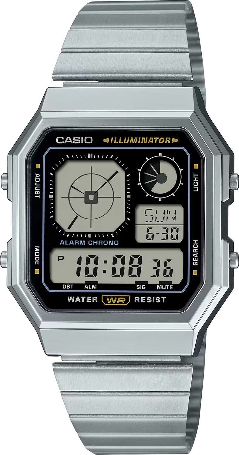 Наручные часы CASIO Vintage, серебристый/черный
