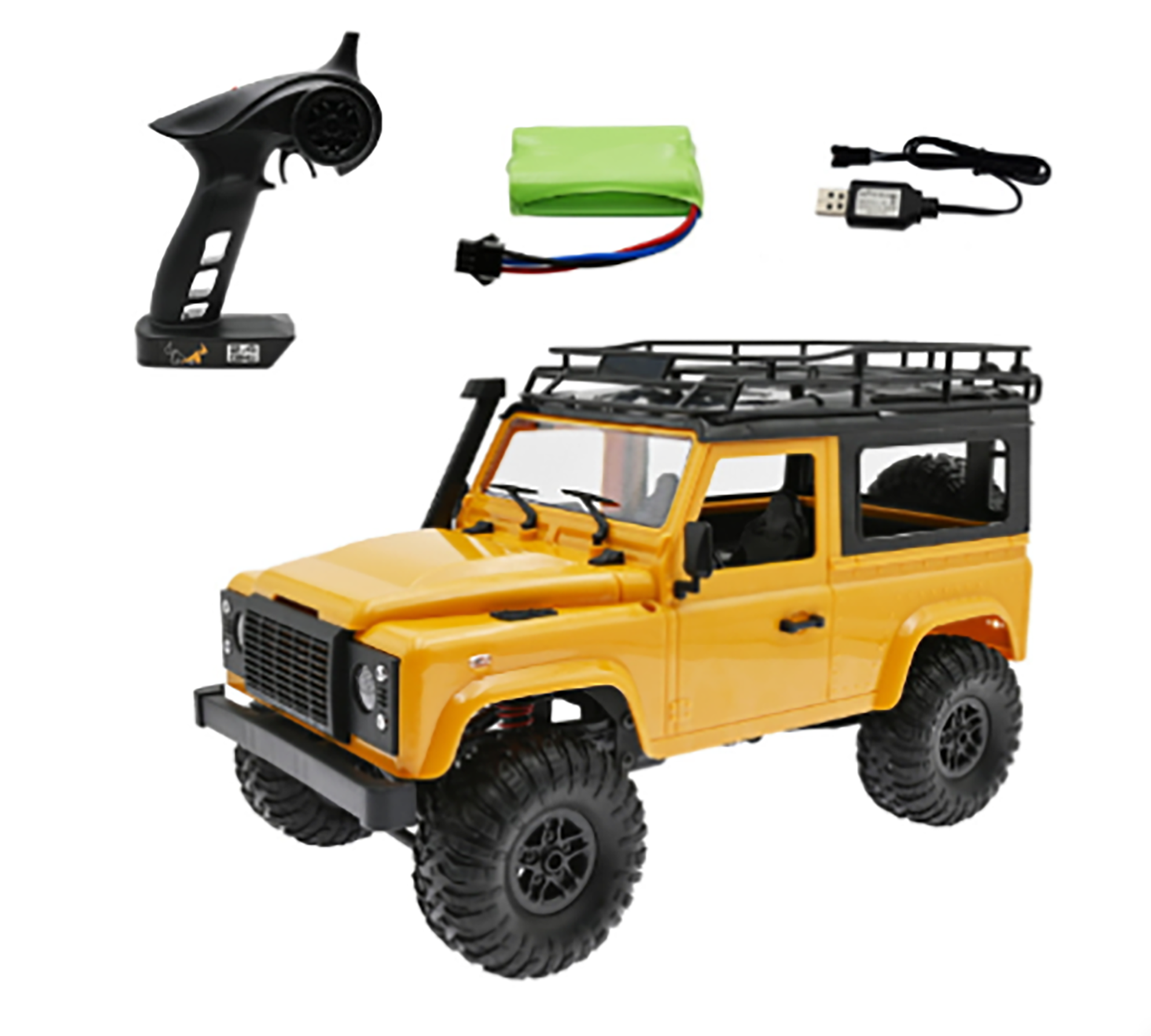 Радиоуправляемая машинка "Mangniu MN", для дрифта, 1:12, пластик, желтая