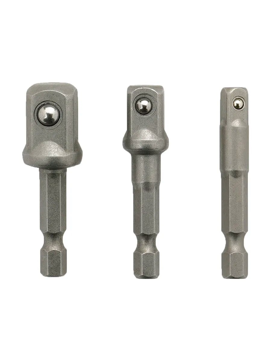 Набор переходников 1/4", 3/8", 1/2" 3 шт