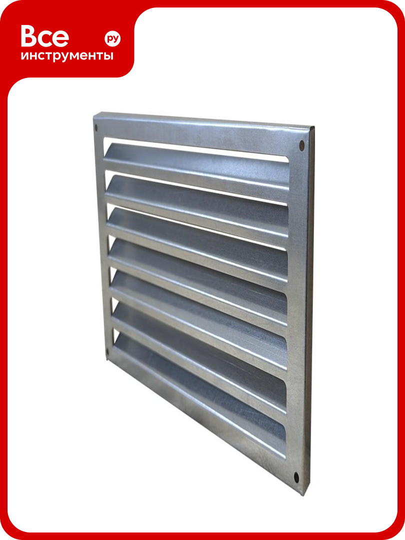 Решетка вентиляционная ООО Вентмаркет 300x800мм с внутренними жалюзями из оцинкованной стали