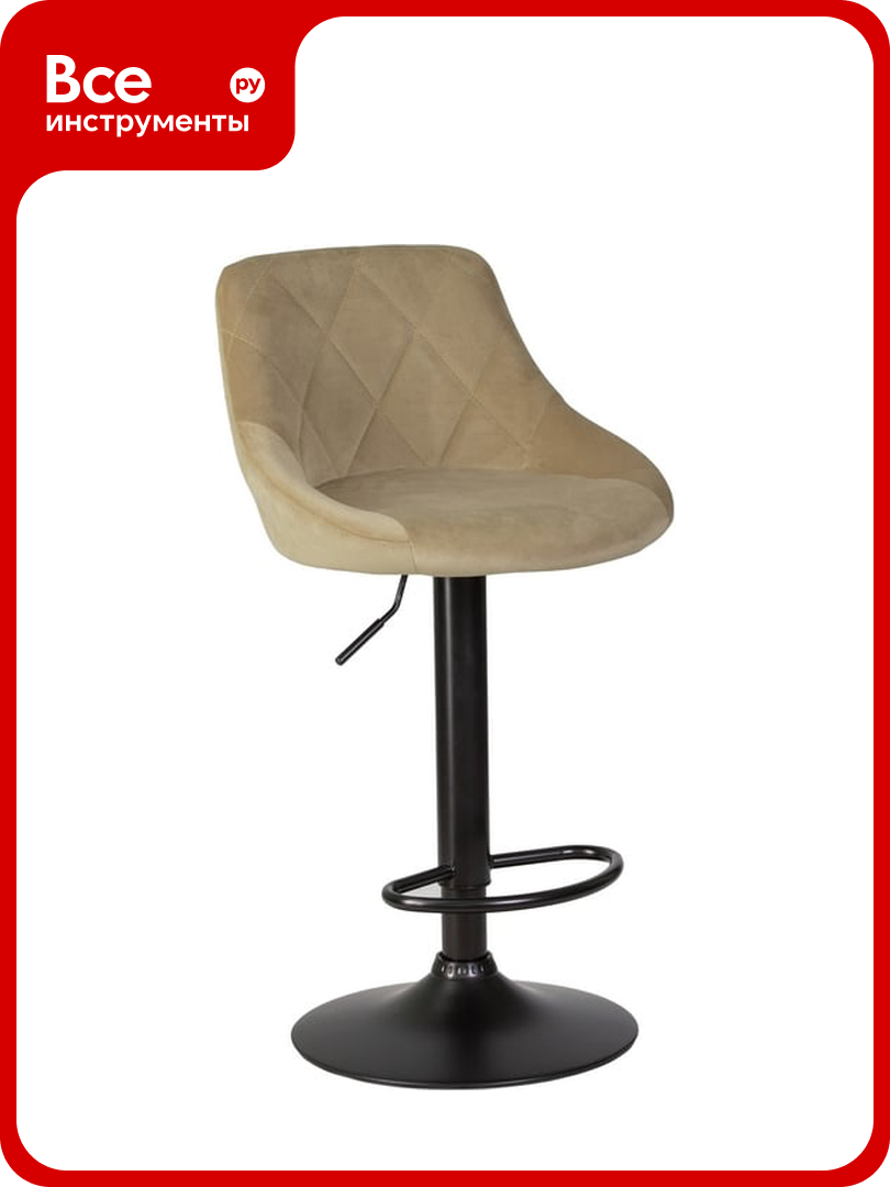 Стул барный DOBRIN LOGAN BLACK (цвет сиденья мокко (MJ9-9), цвет основания черный) LM-5007_B-M_V-MJ9-9, удобное
