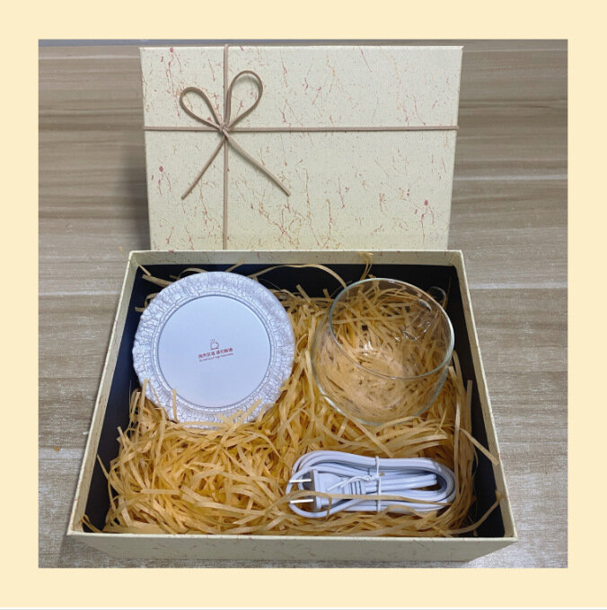 2025 Осень Зима Новинка Лавовый Вулкан Подставка с Постоянной Температурой Умный Цифровой Дисплей Офисный Стол Молочный Теплый Подстаканник