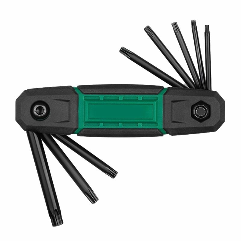 (1 комплект) Набор складных шестигранных ключей - флагманский, звездочка (Torx)