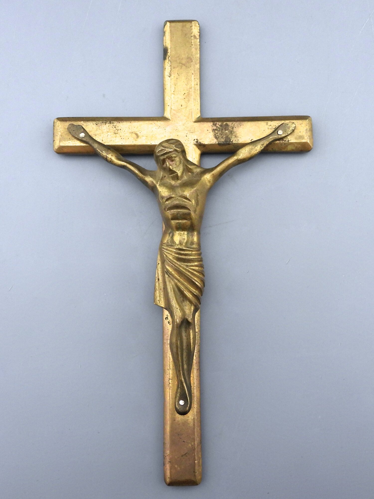 Крест распятие 22х12,5 см бронза литье