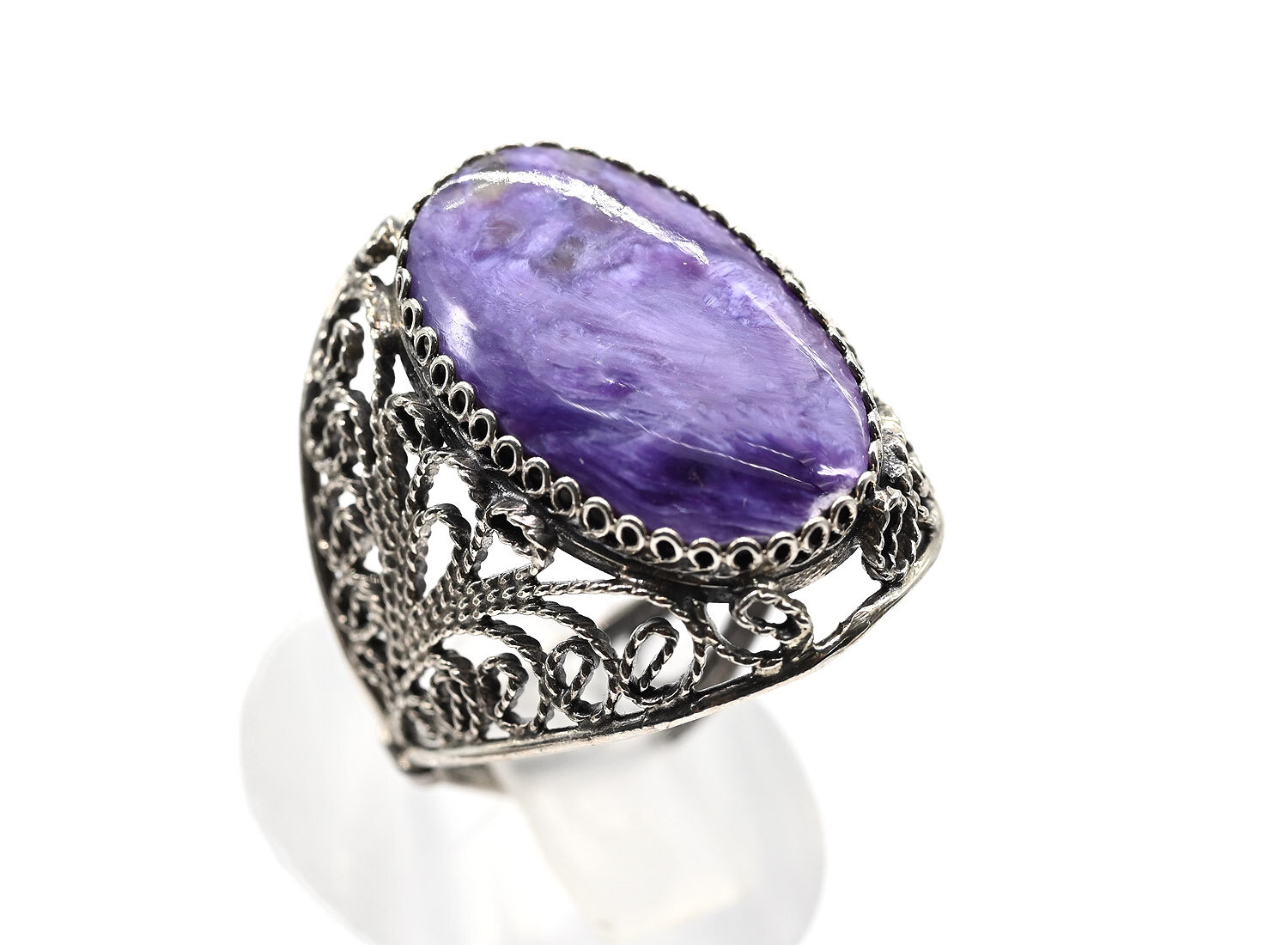 Кольцо, чароит