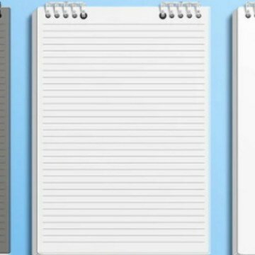 Блокнот "Ретро-вкладыши", формат А5, 80 листов, съемные листы, прозрачный, белый