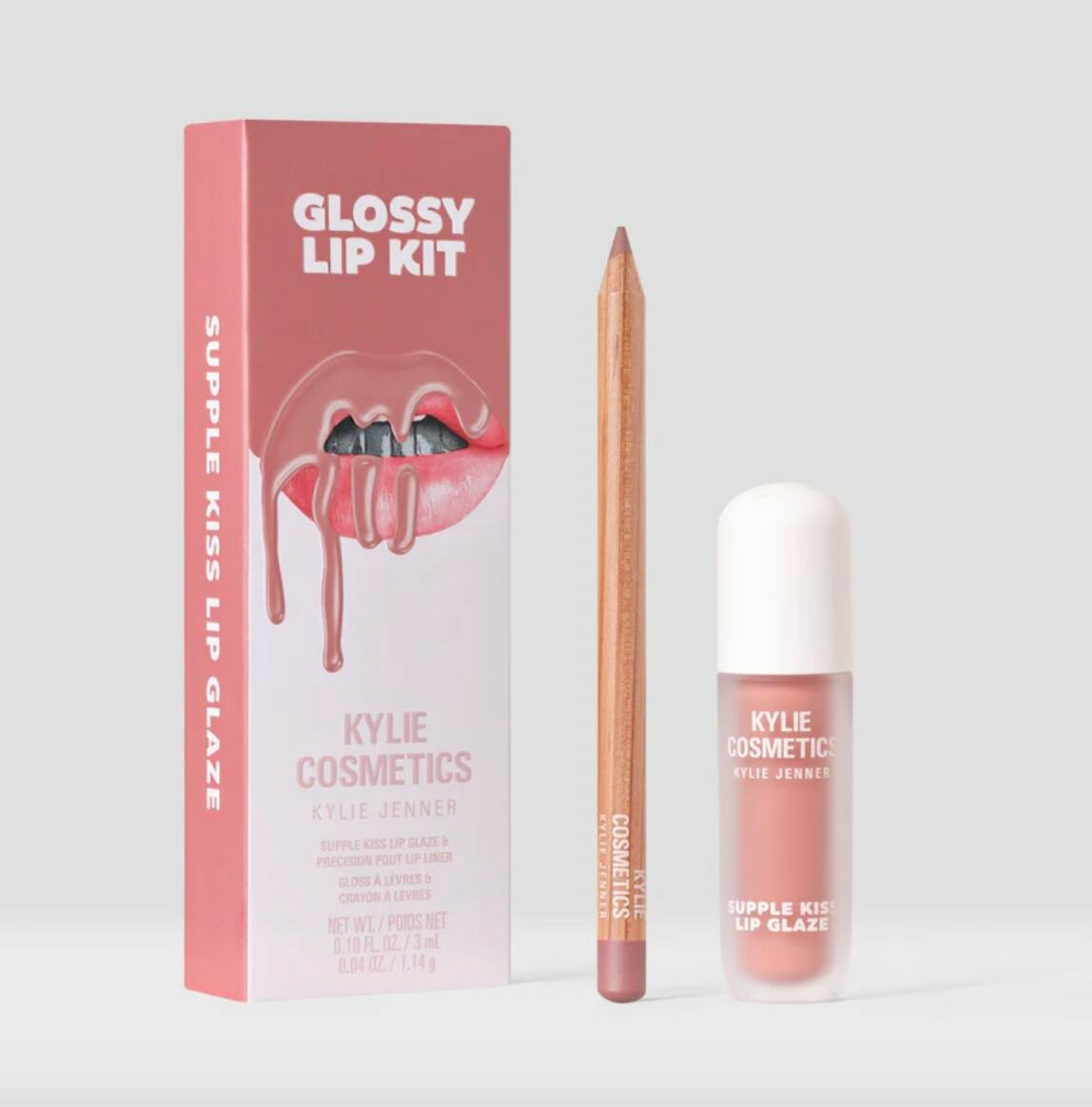 Kylie Cosmetics Набор c блеском для губ Glossy Lip (Comes Naturally)