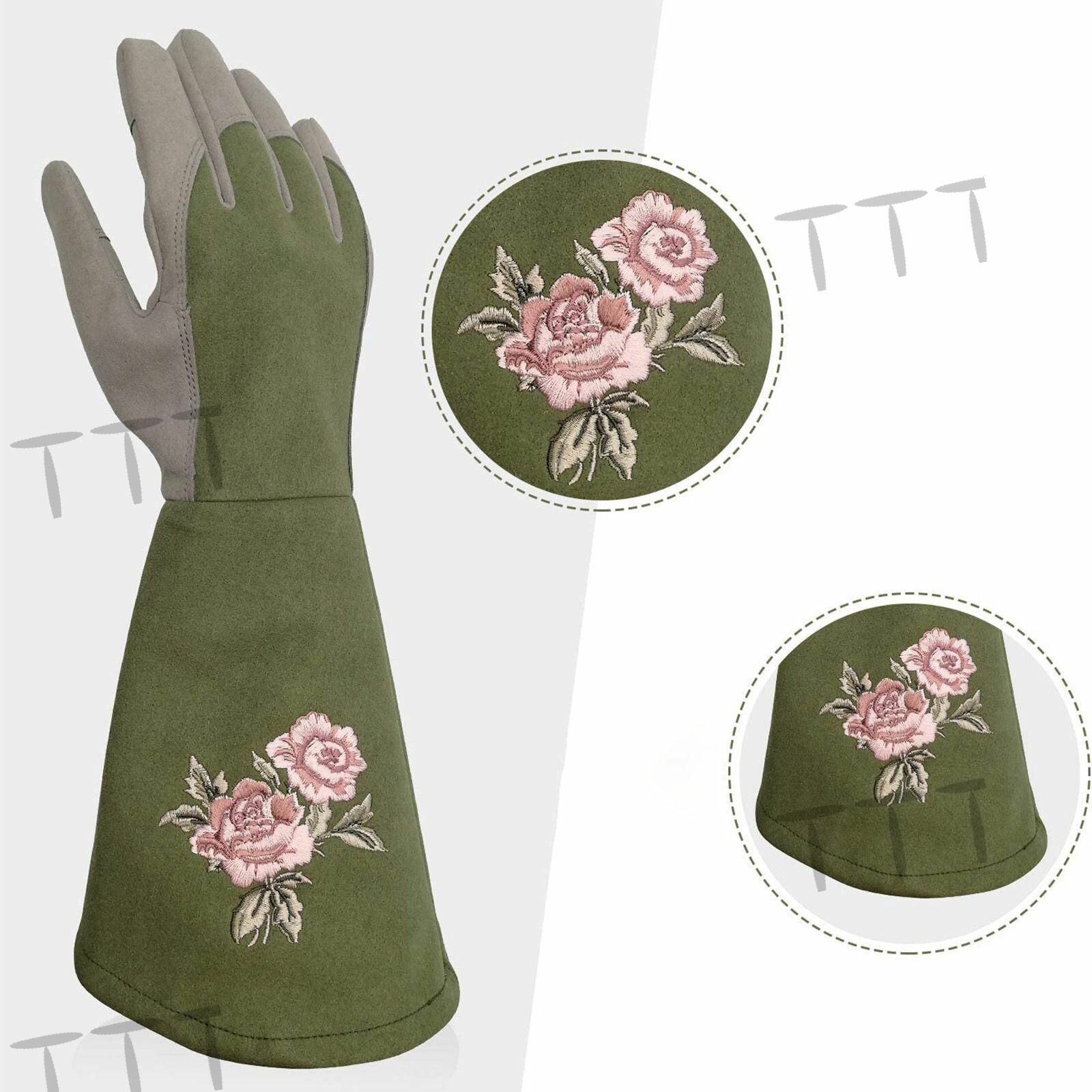 2025перчатки для обрезки роз с вышивкой садоводство