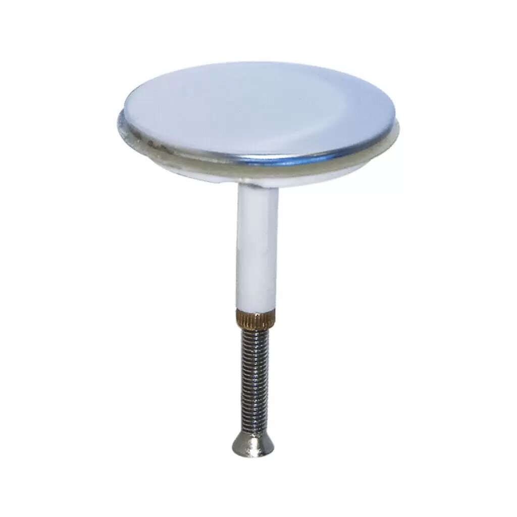 Пробка для выпуска клик-клак сифона ванны Orio полуавтомат, пластик, 38-65 мм, РК-29