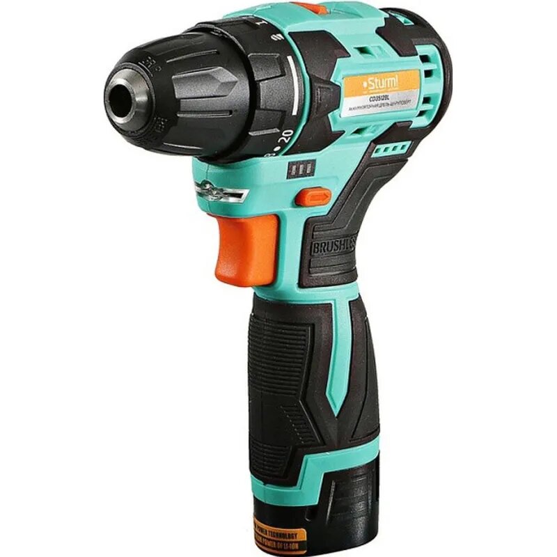 Дрель-шуруповерт ударная акк. Sturm! CD3512BL бесщ.2 АКБ x Li-ion(12 В, 2 Ач) 1930365
