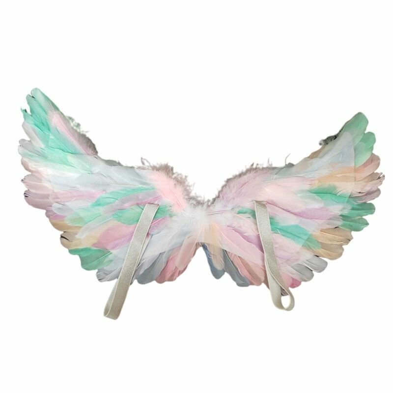 Детский красочный реквизит из крыльев ангела Из перьев-S