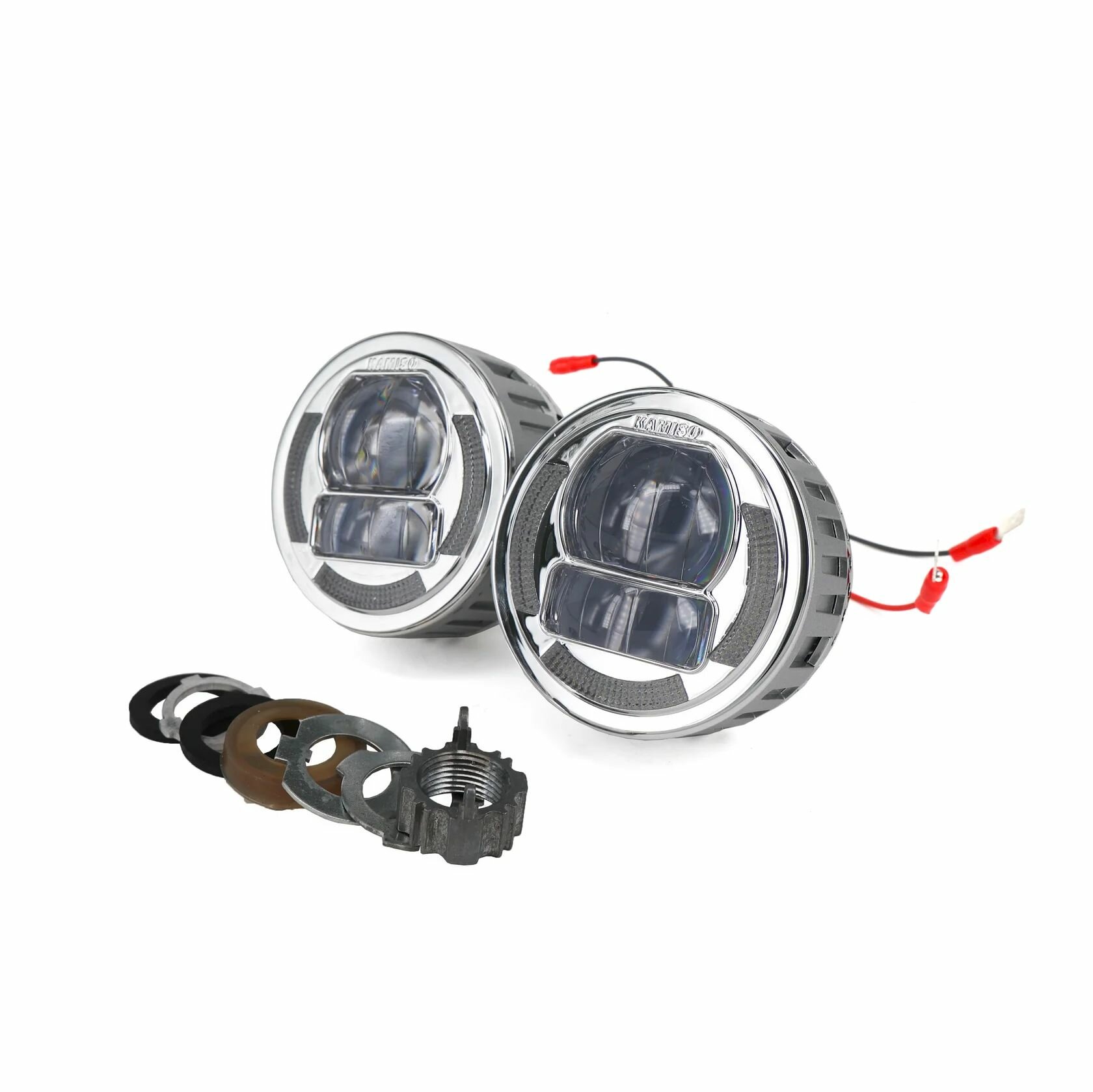 Aozoom Kamiso KLPS-01, LED модули дальнего света, маски с ДХО 12v 20W (комплект, 2шт)