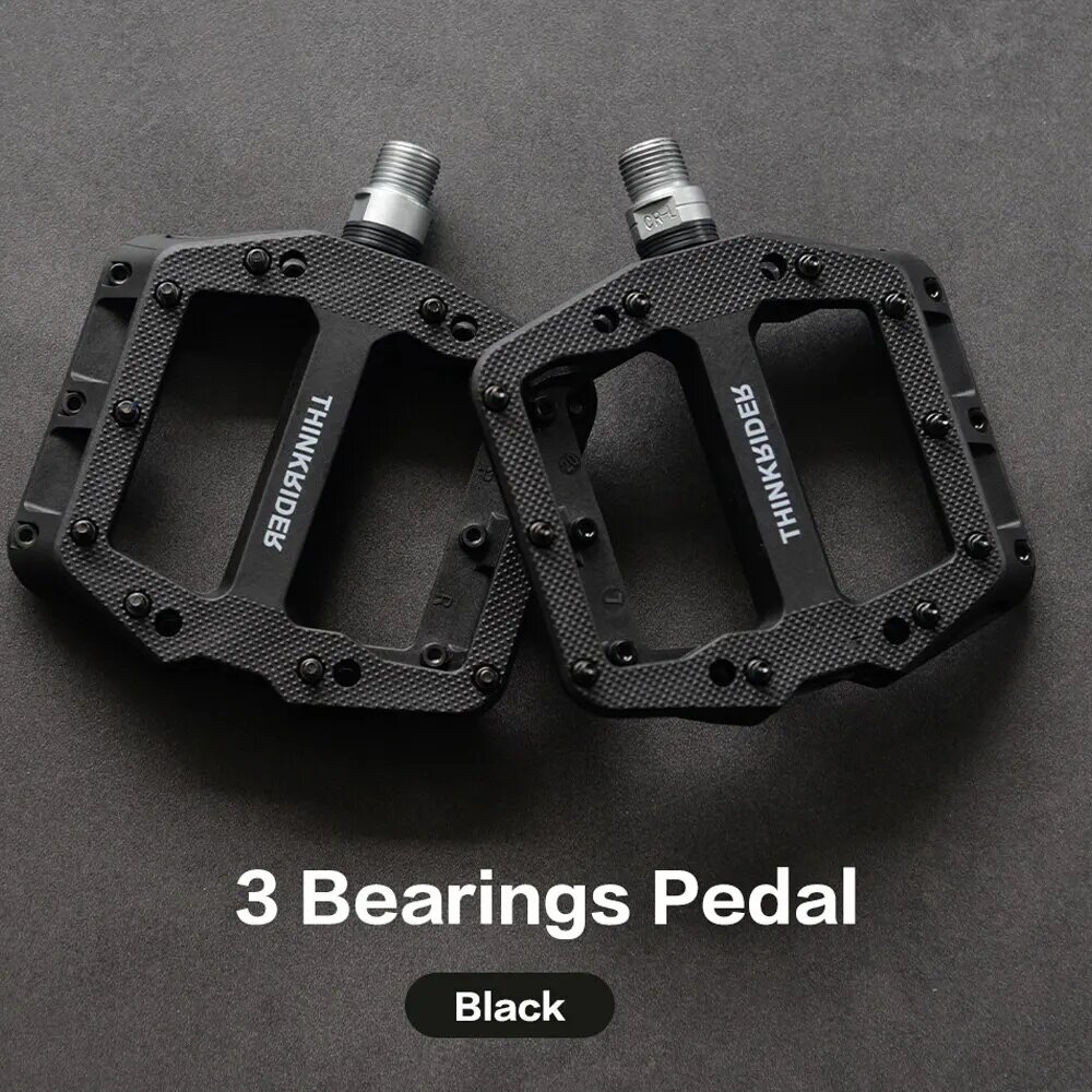 ThinkRider Черные велопедали MTB 3 подшипника