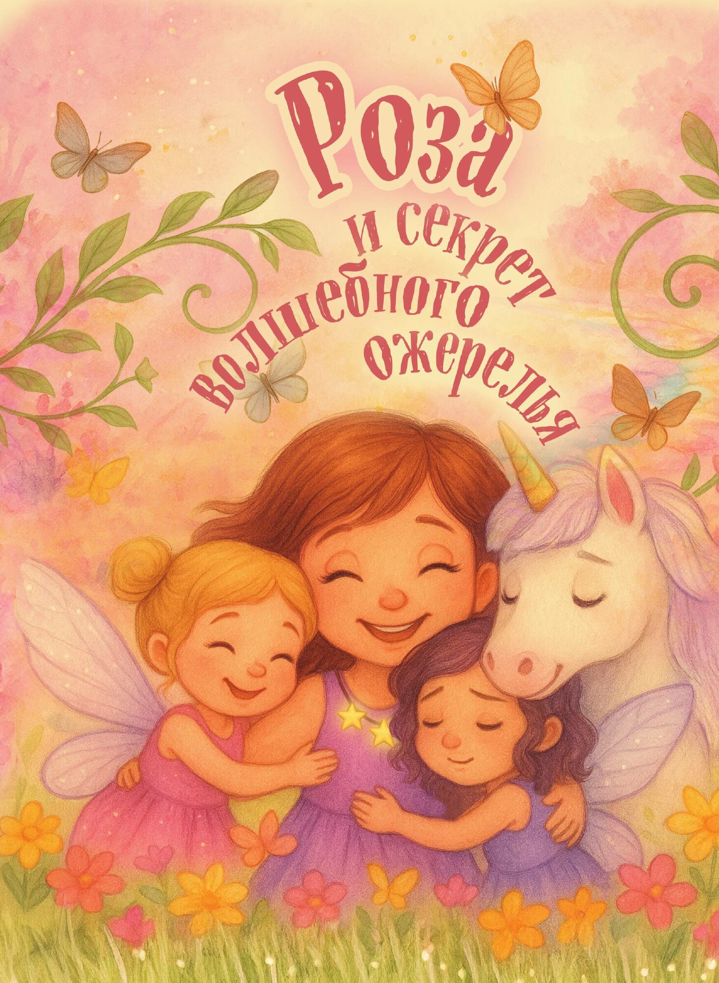 Роза и секрет волшебного ожерелья. Именная книга для девочек с заданиями