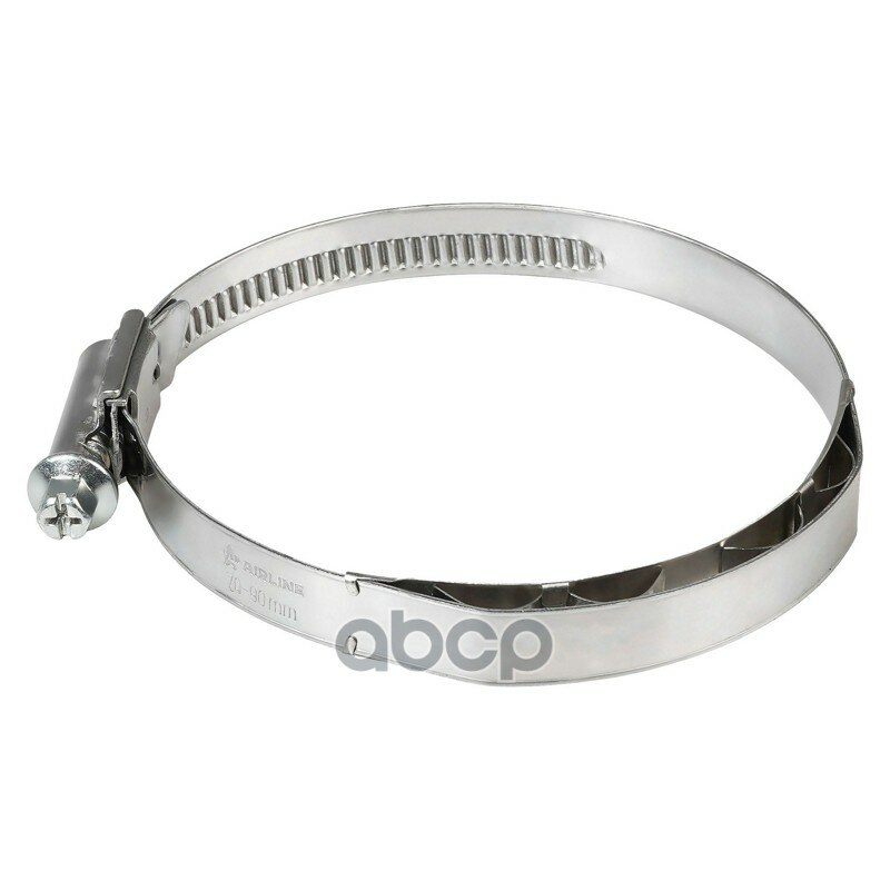 Хомут червячный 70-90/12мм с пружинной вставкой, W2 (нерж.) (ADHSS010) AIRLINE арт. ADHSS010