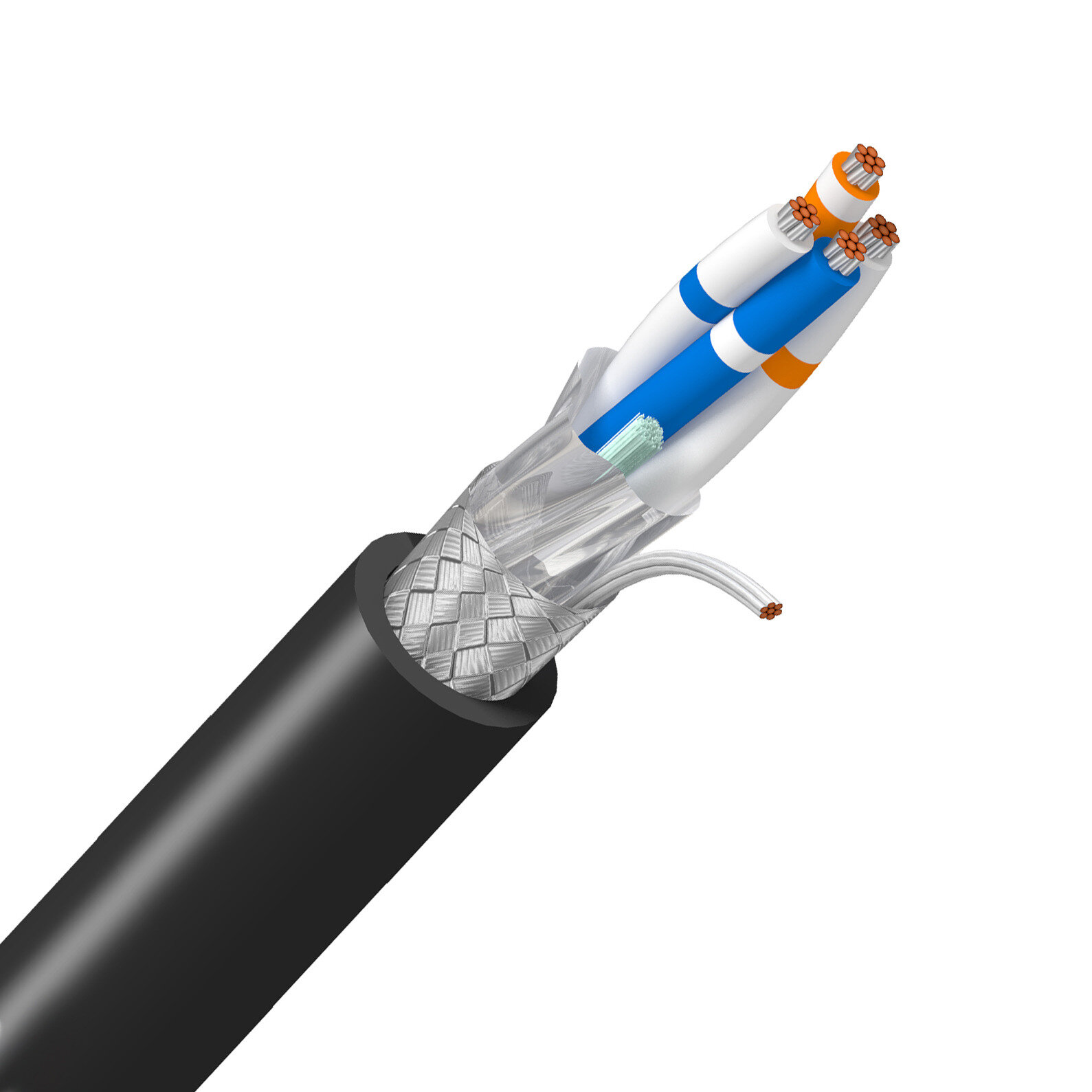 Кабель управления BELDEN 3107A.00305 Black, 1 м