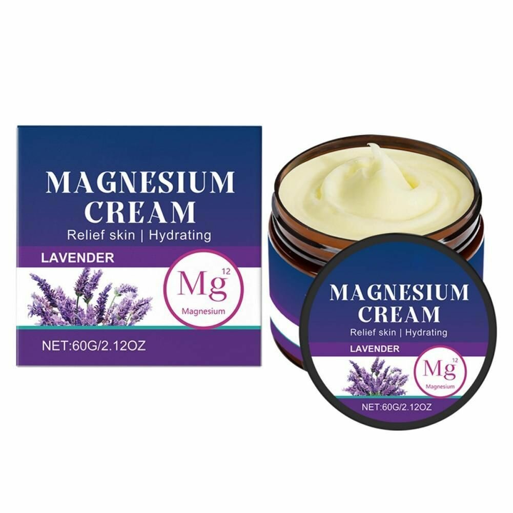 60 г успокаивающего крема с магнием для тела, для снятия дискомфорта в запястьях и коленных суставах, массажный крем