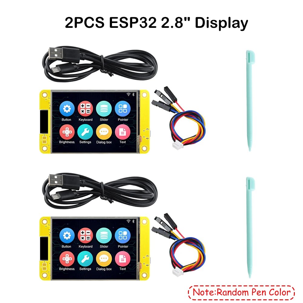 2.8" ESP32-2432S028R TFT ЖК-модуль ESP-WROOM-32 DIYmall 2 PCS ESP32