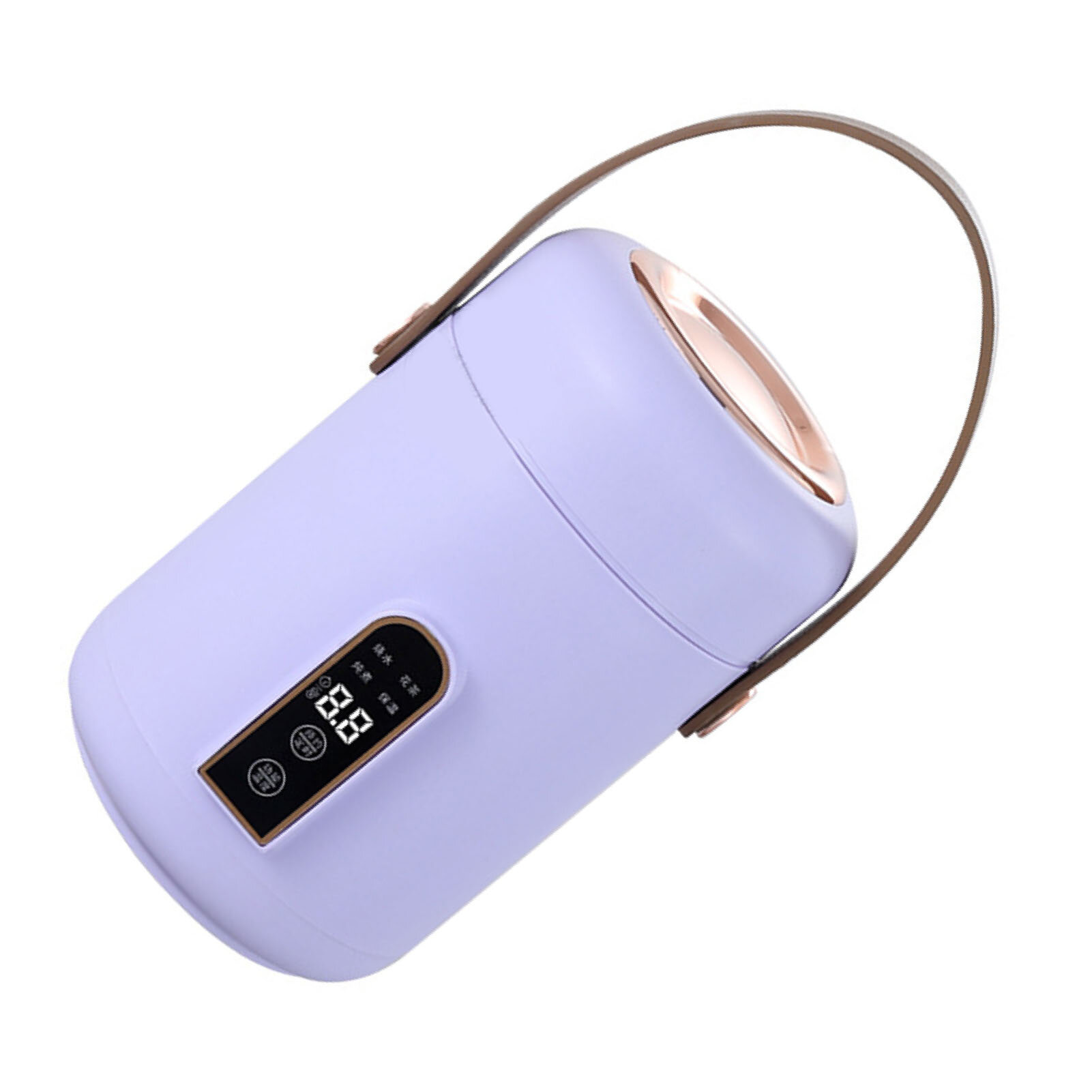 Мини-мультиварка для риса с эффективным нагревом, изолированная и портативная, для приготовления супов, каши и тушения в доме, офисе, общежитии, цвет фиолетовый, Материал: металл и пластик, Вес: ок. 700 г, В комплекте: 1