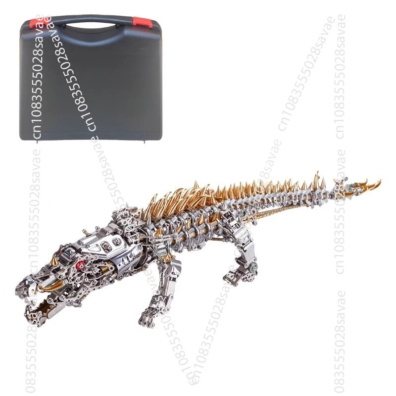 Металлическая модель крокодила 1500 деталей
