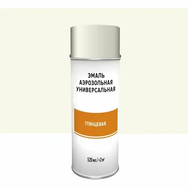 Эмаль аэрозольная декоративная глянцевая цвет кремовый 520 мл