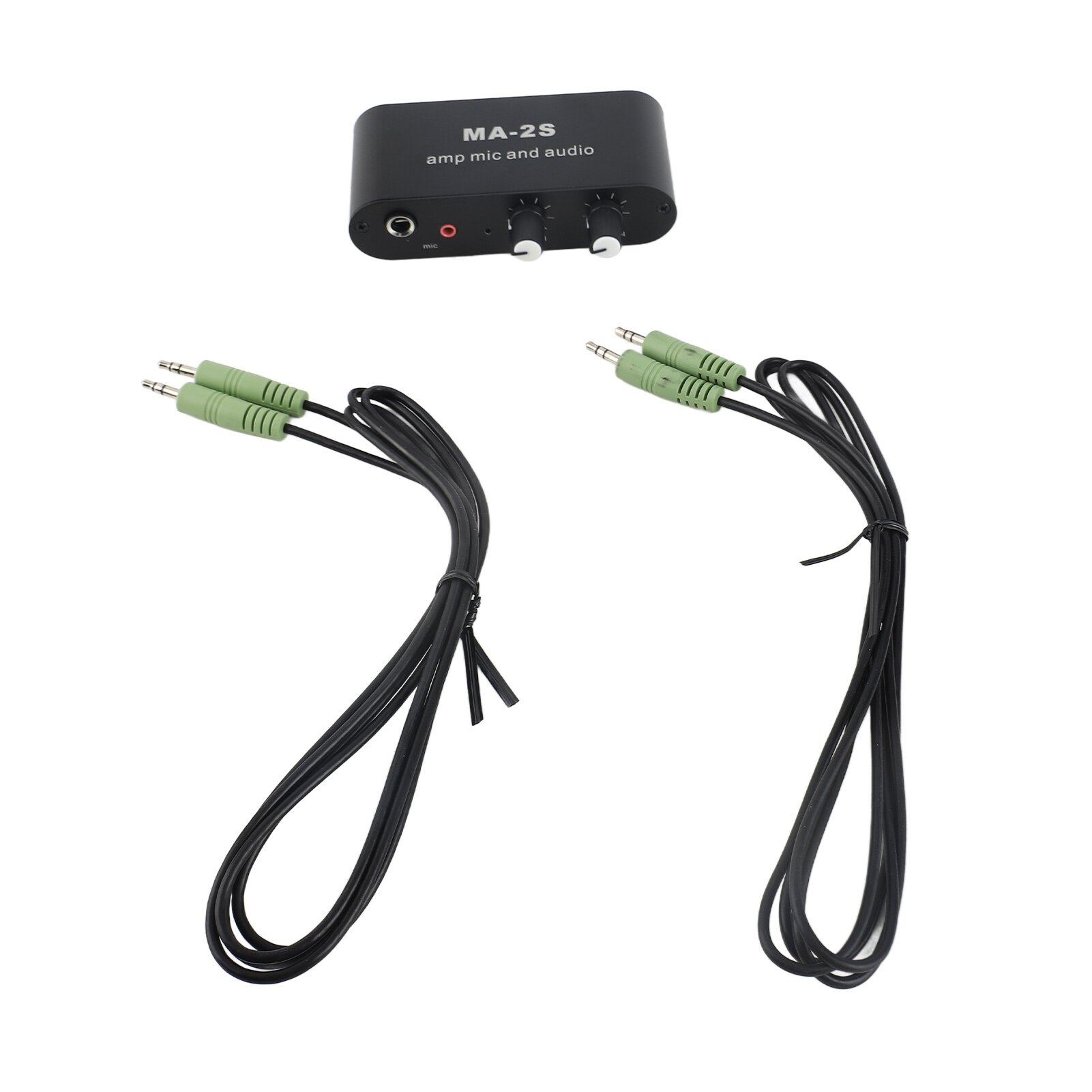 Компактный стерео аудио предусилитель с 3 выходными портами, усилитель для наушников из АБС-пластика, для громкоговорителя