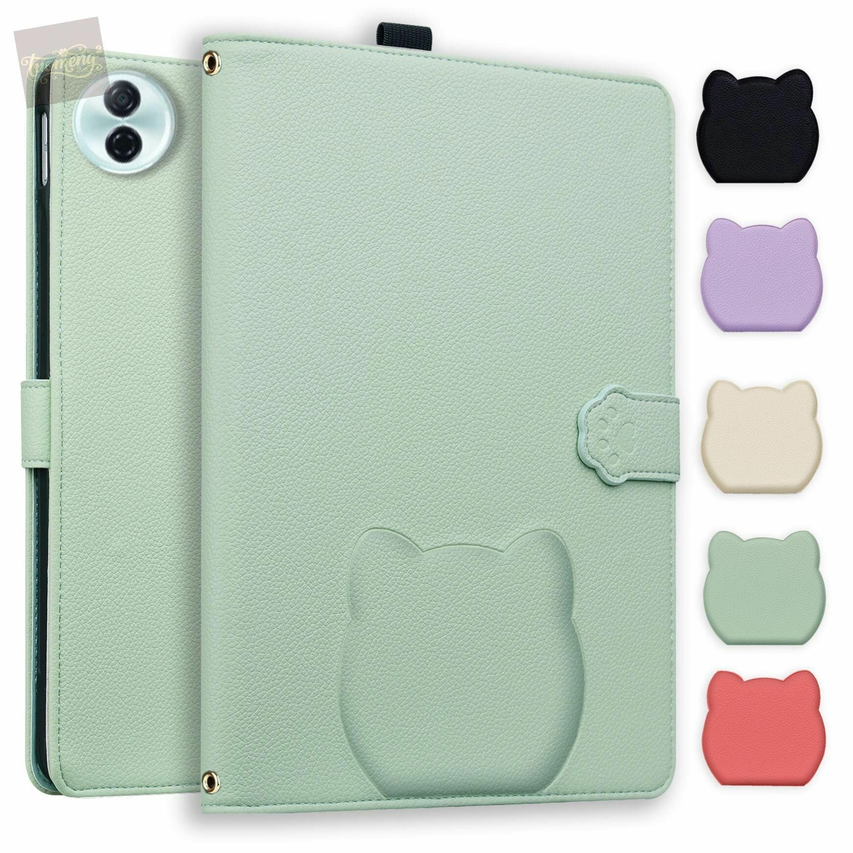 Кошачья форма Чехол для Honor Pad 10 12.1 (Хонор Пад 10)Honor Tablet 10 Элегантный Зелёный