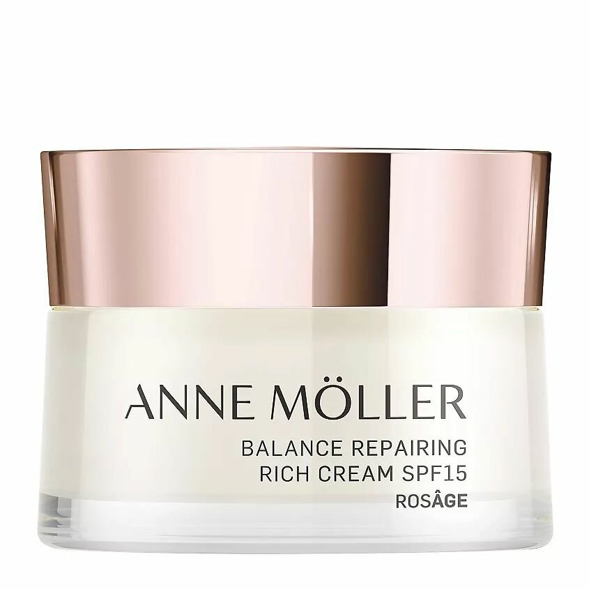 ANNE MOLLER Крем для лица питательный Rosage Balance Repairing Rich Cream SPF15, 50 мл