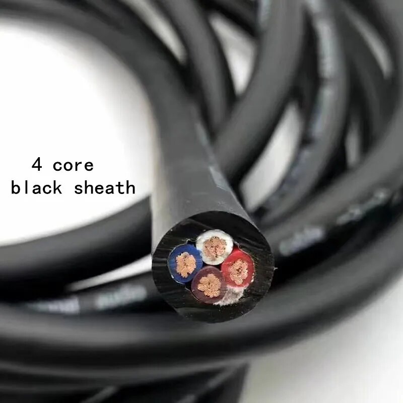 Сценический аудиокабель Stage 2/4/6/8-жильный 4x2.5(14AWG) OD12mm, 4 core black sheath