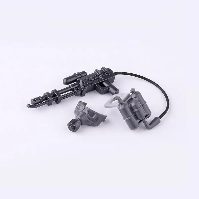 Мини-фигурки солдаты с огнеметом WW2 зеленый