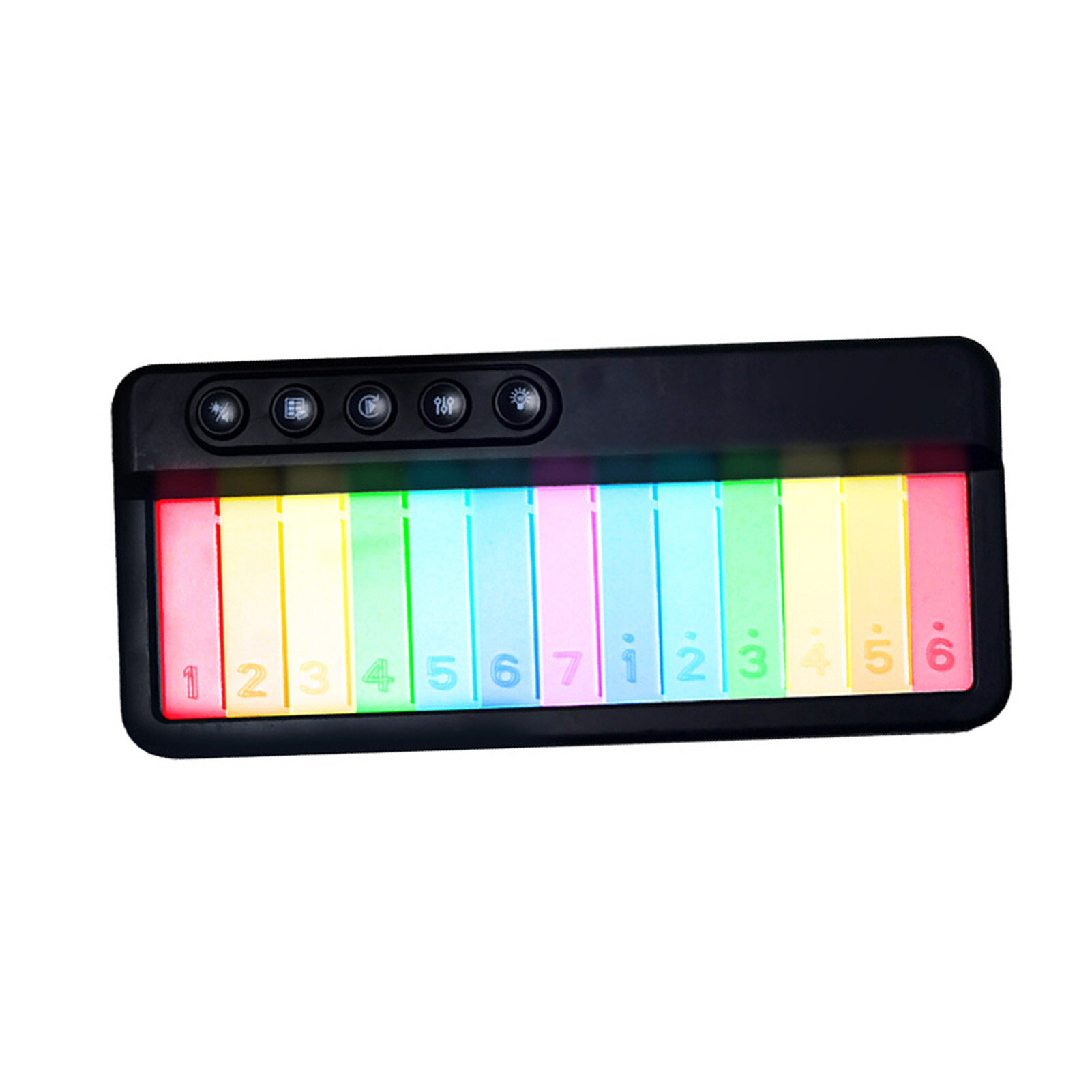 Красочные музыкальные клавишные пианино портативный инструмент с подсветкой, маленькая клавиатура пианино для детей и начинающих, подарок для детей, обучающих музыке