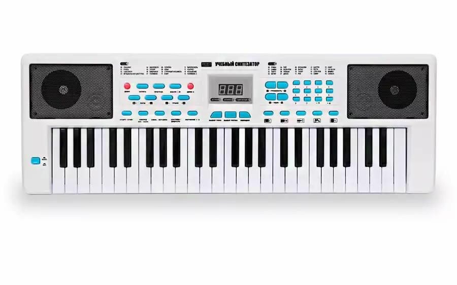 Синтезатор детский КНР с микрофоном, 49 клавиш, блок питания 9V