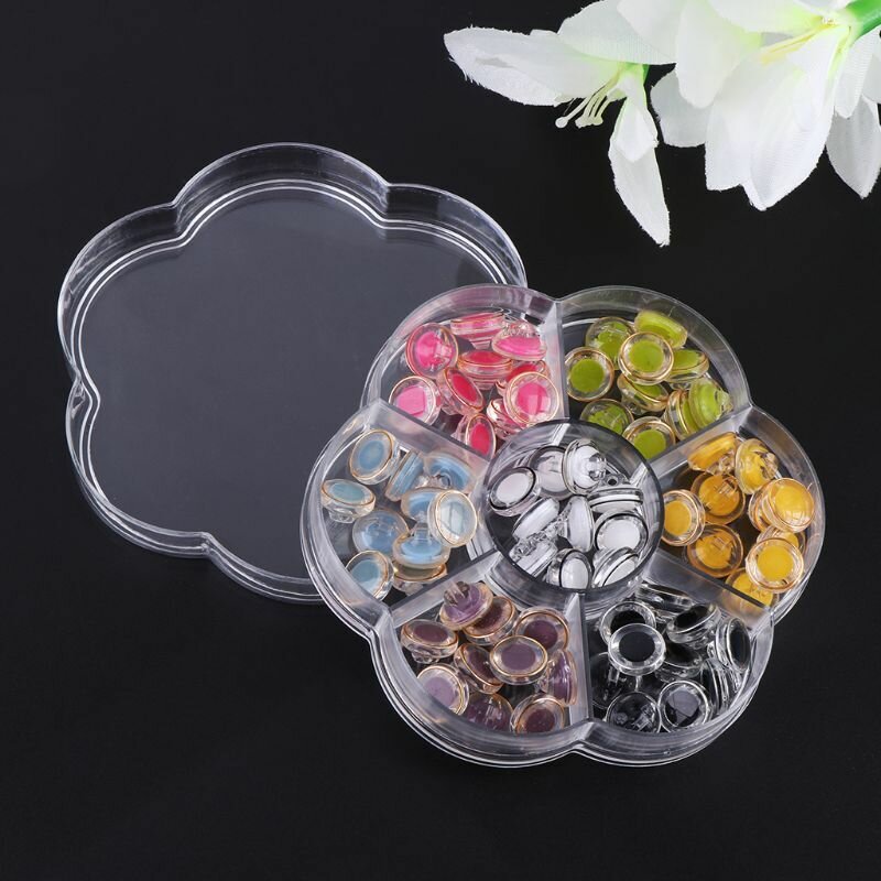 1 коробка из 70 шт, плюшевый мишка с пуговицей "глаз животного", цветами сливы