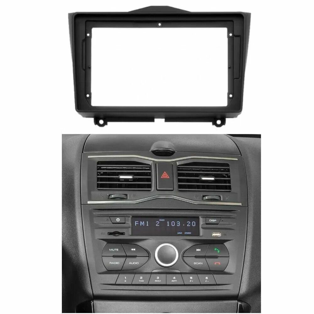 Рамка панели автомобильного радио для Lada Granta 2018-2019